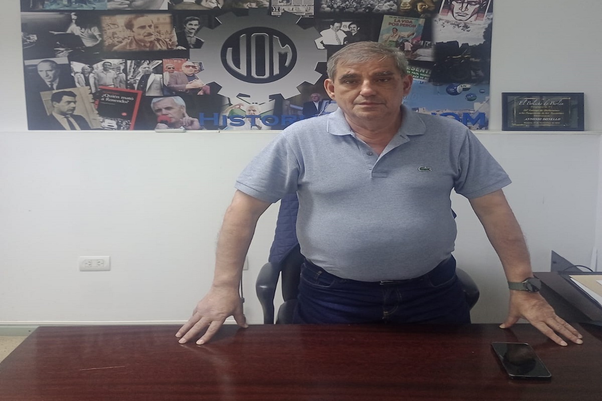 Antonio Donello, Actual secretario general de la UOM Rosario fue ...